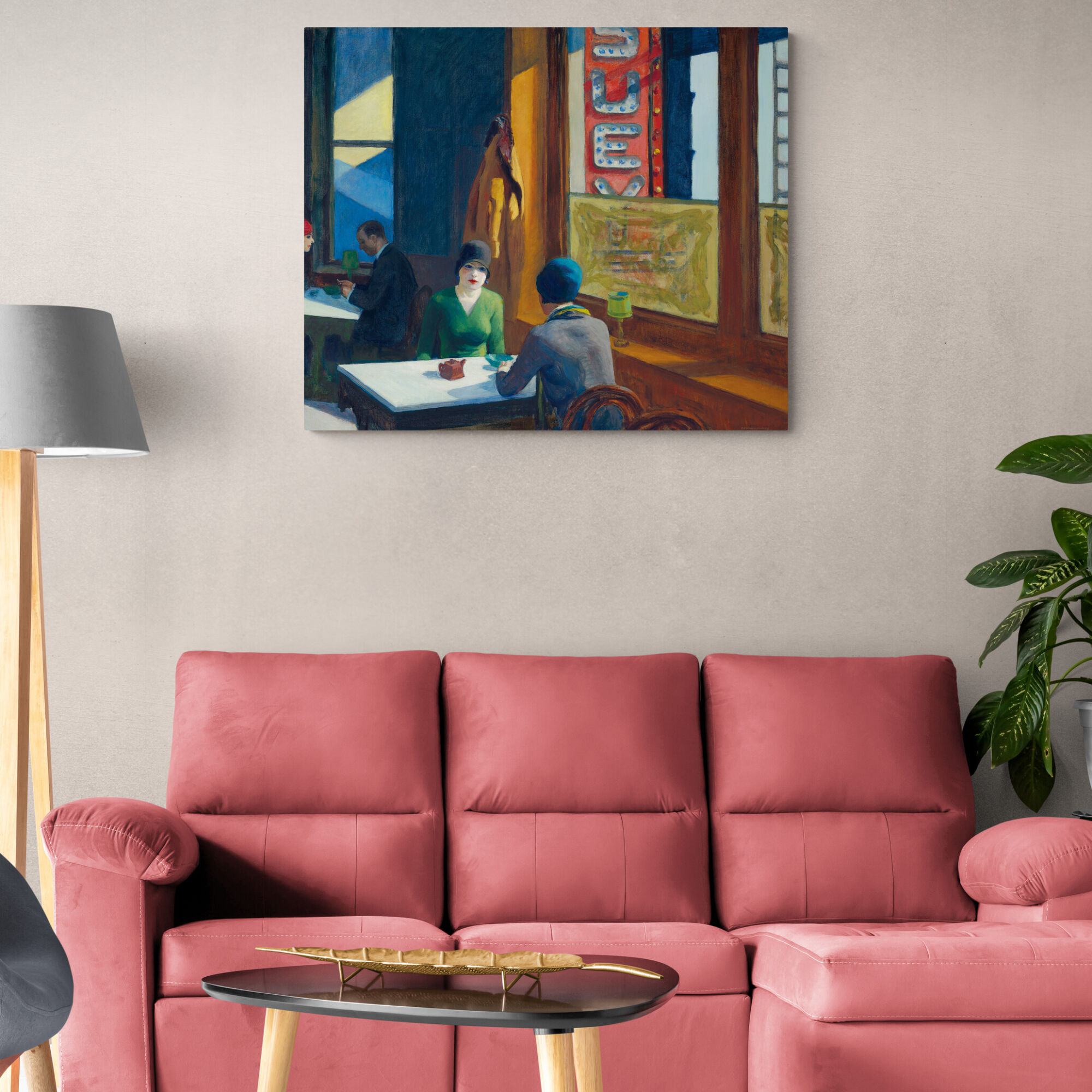 Edward Hopper, Chop Suey (1929) - Replikka.Art