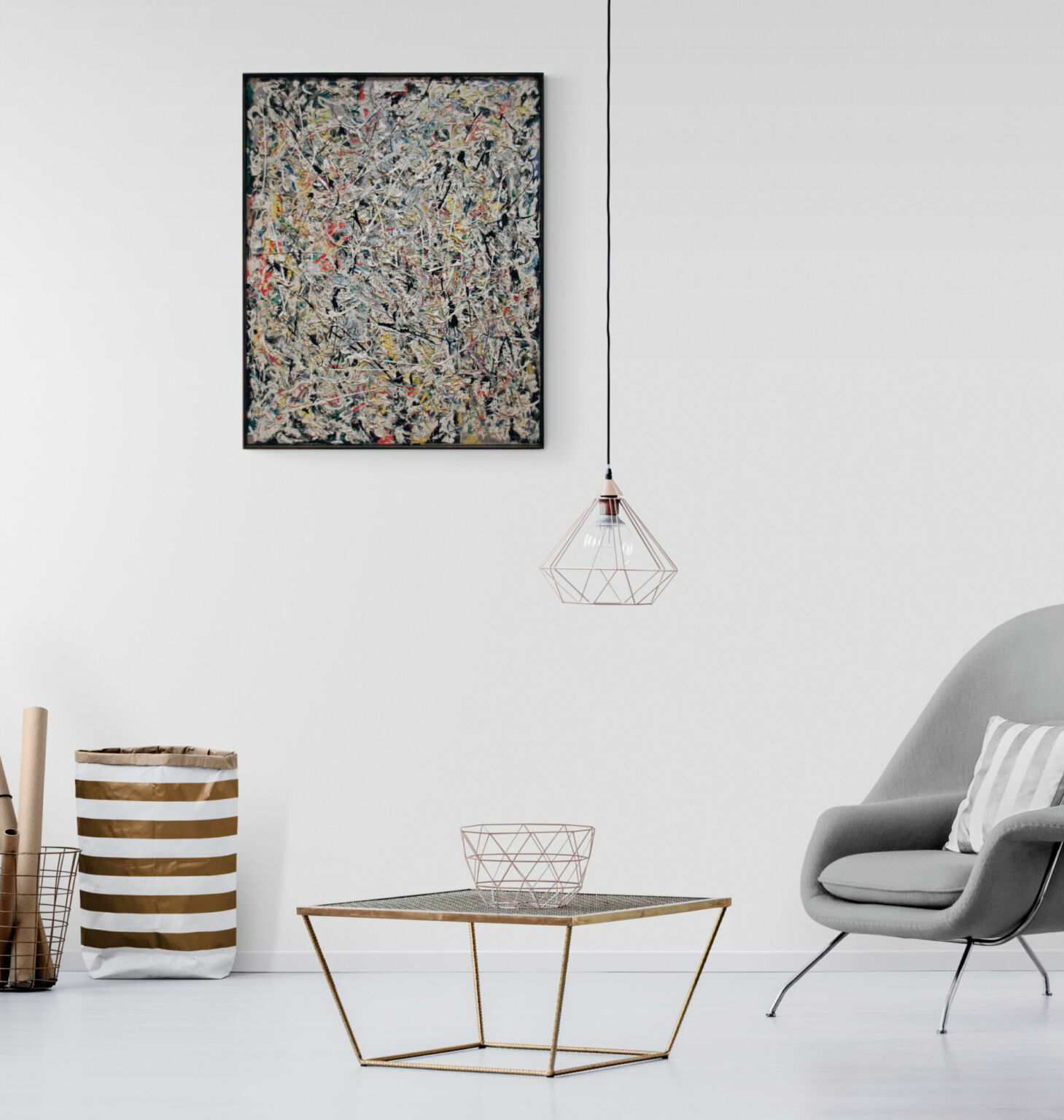 Jackson Pollock, White Light (1954) - Replikka.Art