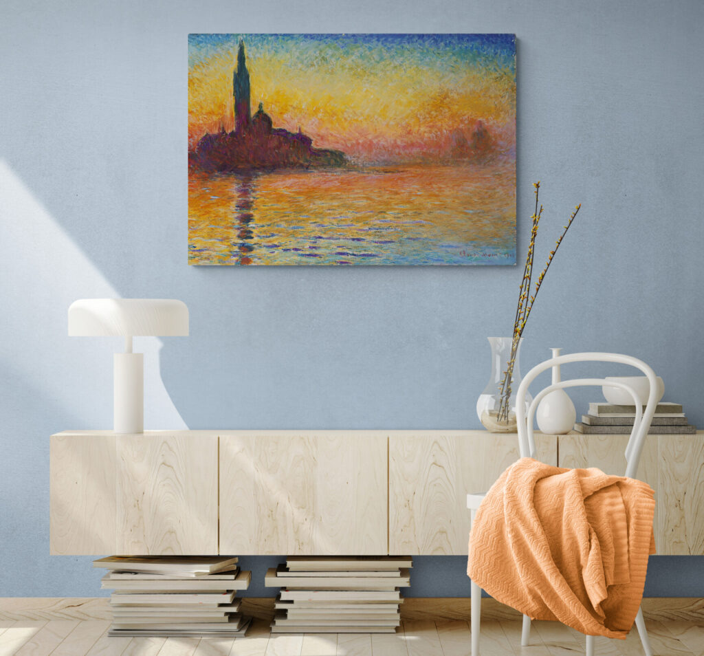 Monet, Saint-Georges Majeur au Crépuscule (1908) - Replikka.Art
